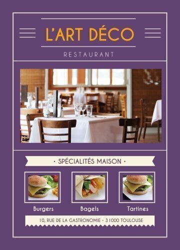 Flyers Art déco A6 personnalisable