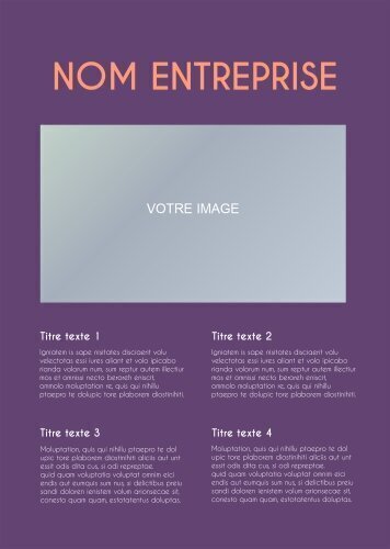 Flyers Modèle vierge 01 A4 personnalisable