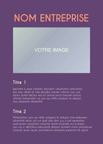 Flyers Modèle vierge 01 A6 personnalisable