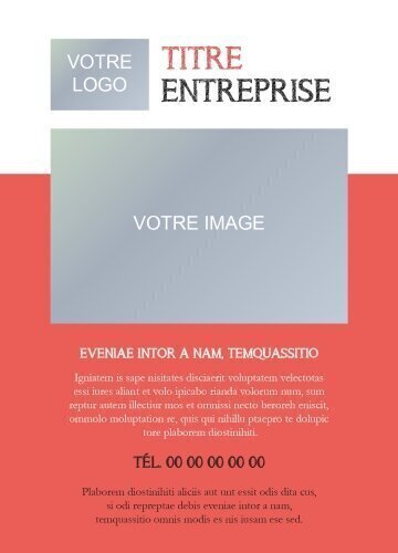 Flyers Modèle vierge 03 A6 personnalisable