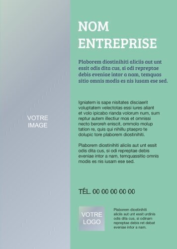 Flyers Modèle vierge 04 A5 recto verso personnalisable