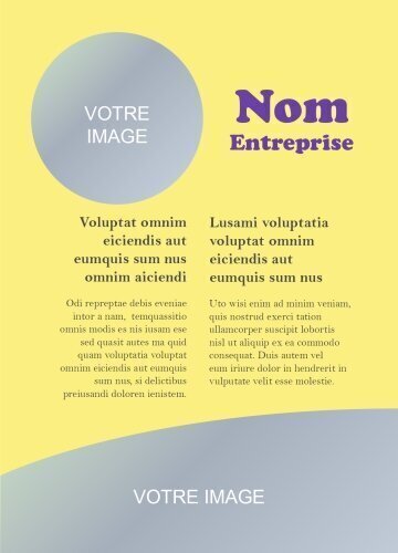 Flyers Modèle vierge 11 A6 recto verso personnalisable