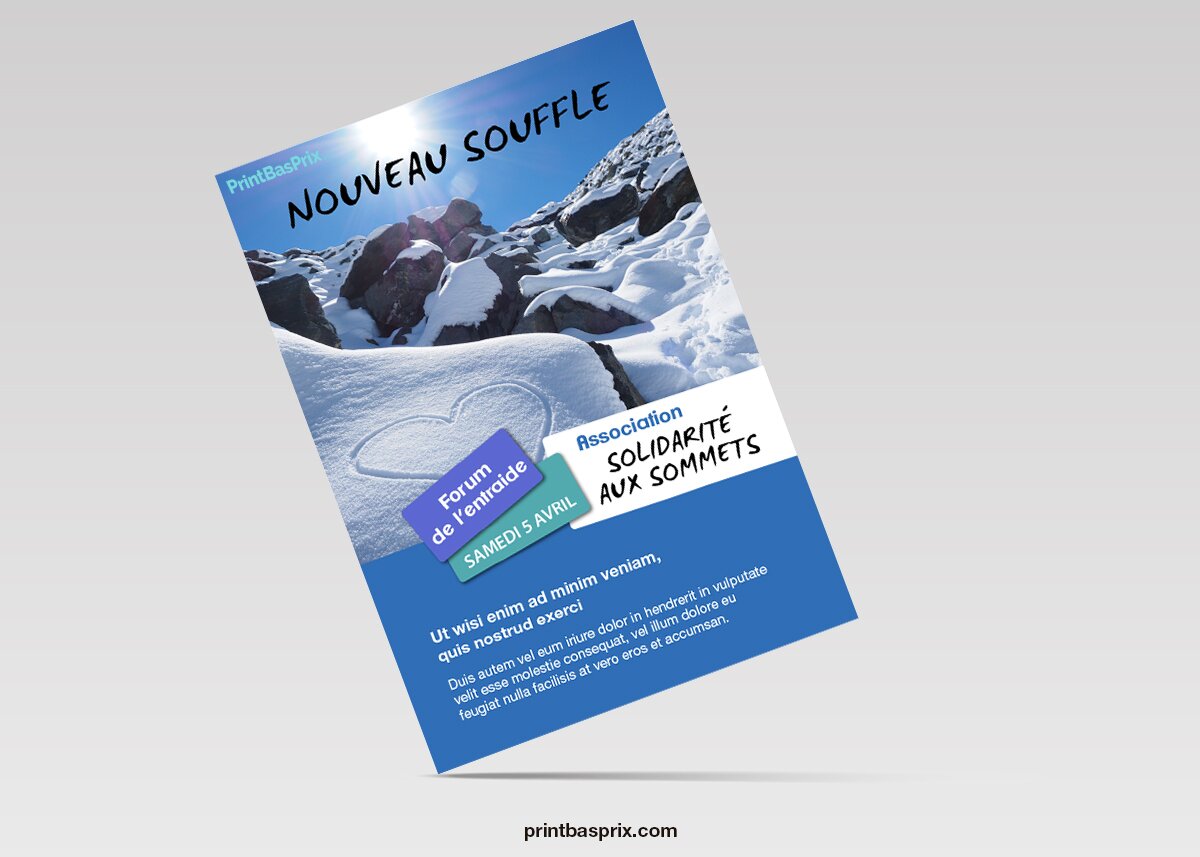 Créer le flyer d'une association et l'imprimer pour pas cher