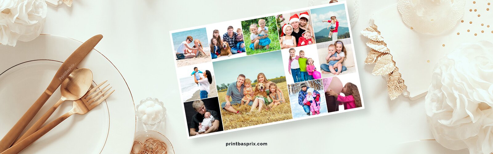 Comment faire un set de table avec des photos pour une belle table