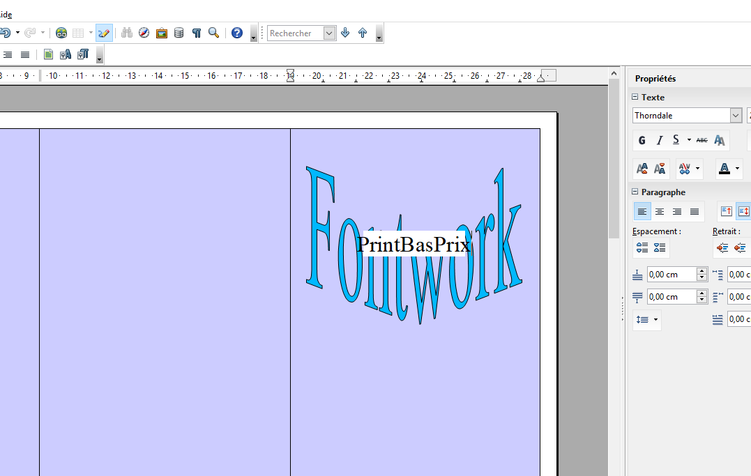 Comment créer un dépliant avec Open Office ? Les éléments de base